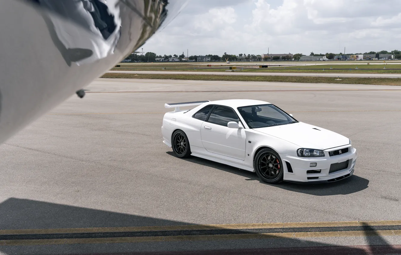 Wallpaper GT-R, Black, R34, Wheels, V-Spec for mobile and desktop ...