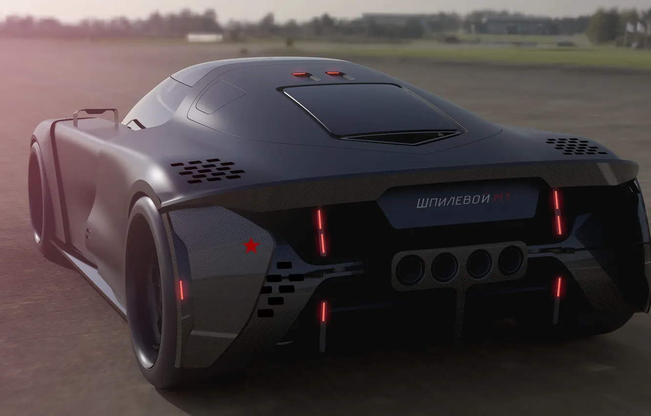Wallpaper Concept Car, Hypercar, rear view, Russian car, car exterior ...