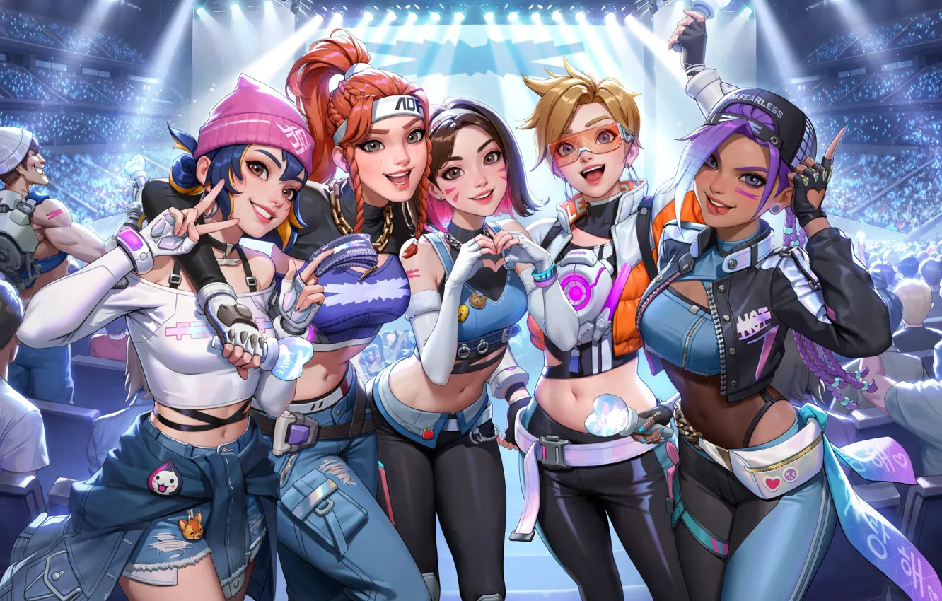 Wallpaper Blizzard Entertainment, Overwatch, group of women, video game ...