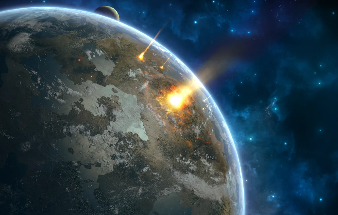 Wallpaper fire, water, planet, oceans, continents images for desktop ...