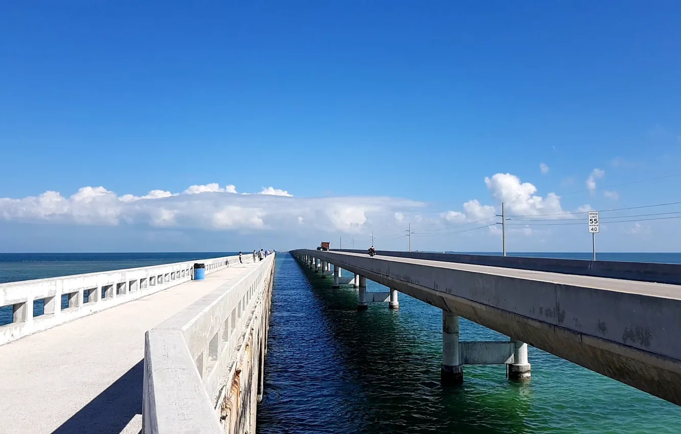 Wallpaper bridge, stay, journey, Key West, Seven Mile Bridge, USA ...