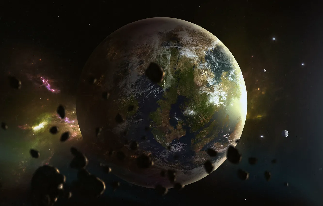 Wallpaper Stars, Planet, Space, Blizzard, Art, Space, Art, Satellite ...