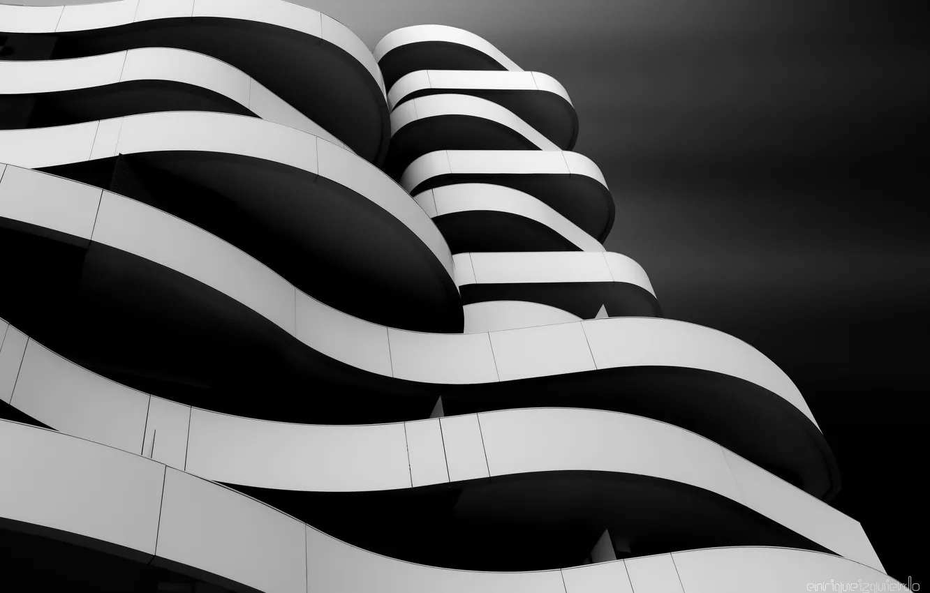 Wallpaper wave, building, structure for mobile and desktop, section ...