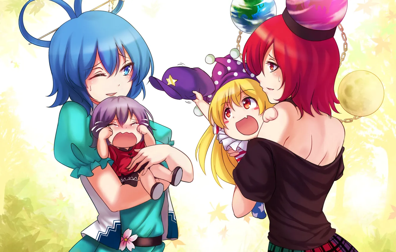 Wallpaper children, girls, Touhou, Touhou for mobile and desktop ...