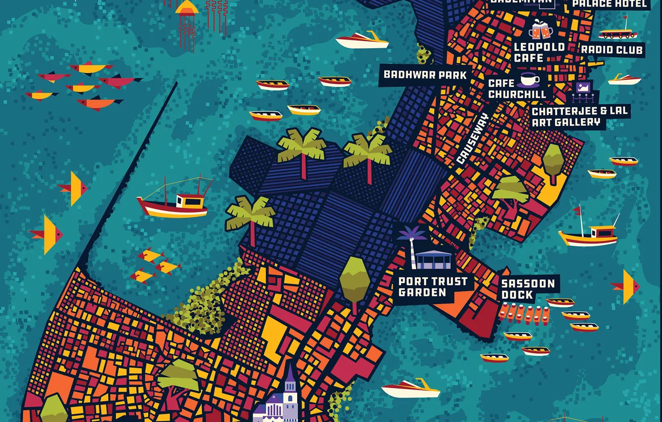 Wallpaper figure, rose, map, names, COLABA MAP for mobile and desktop ...