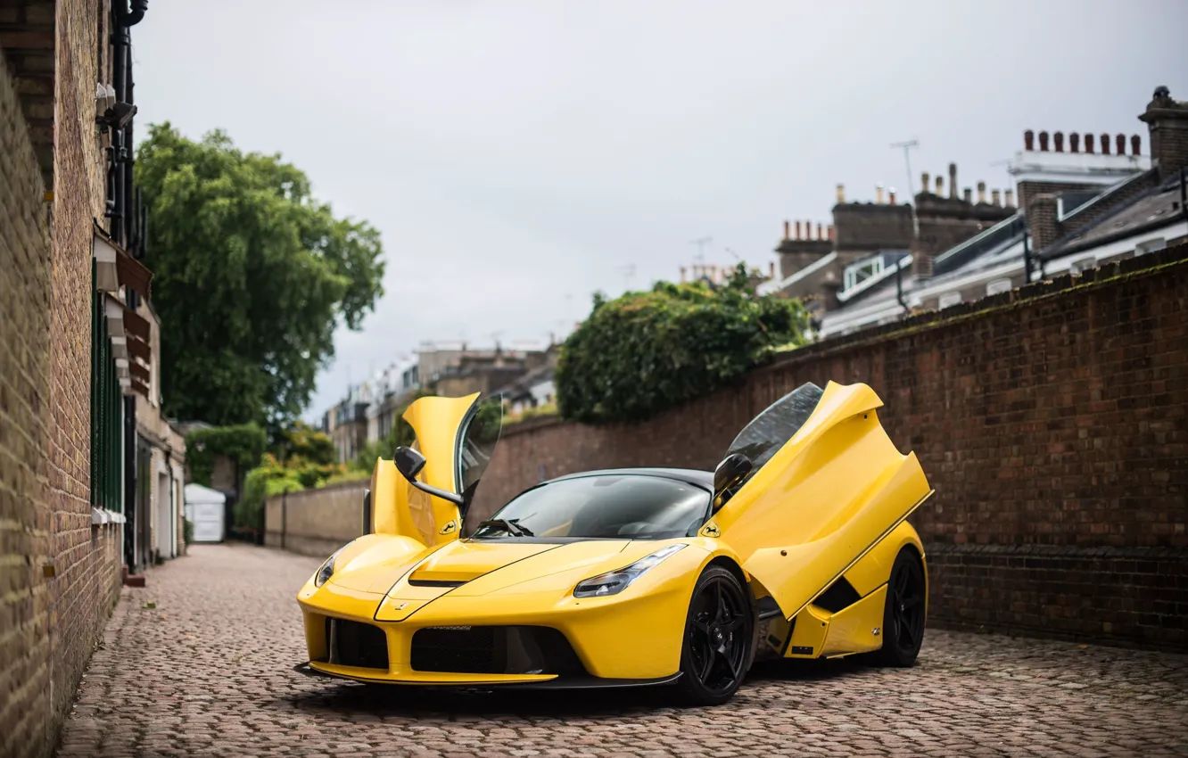 Wallpaper Yellow, LaFerrari, Aperta images for desktop, section ferrari ...