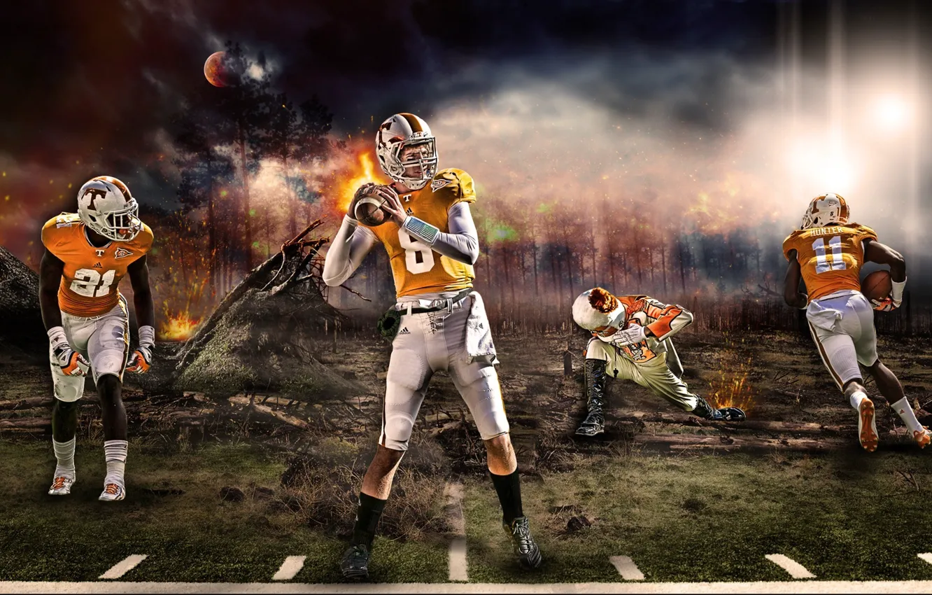 Wallpaper white, orange, football, Stadion. Stadium, Tennesse for ...