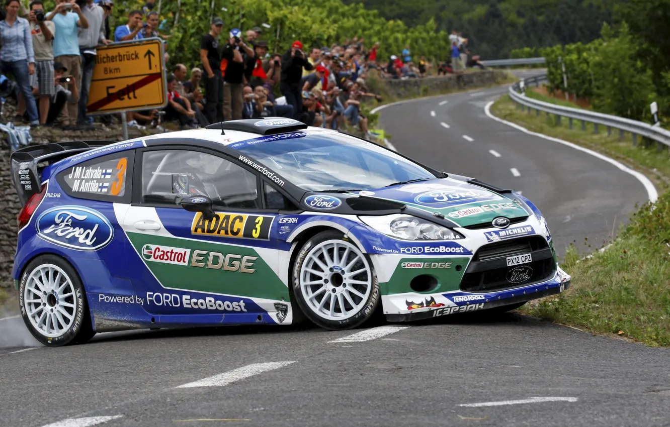 Wallpaper road, sport, people, Ford, WRC, Rally, Fiesta, Jari-Matti ...