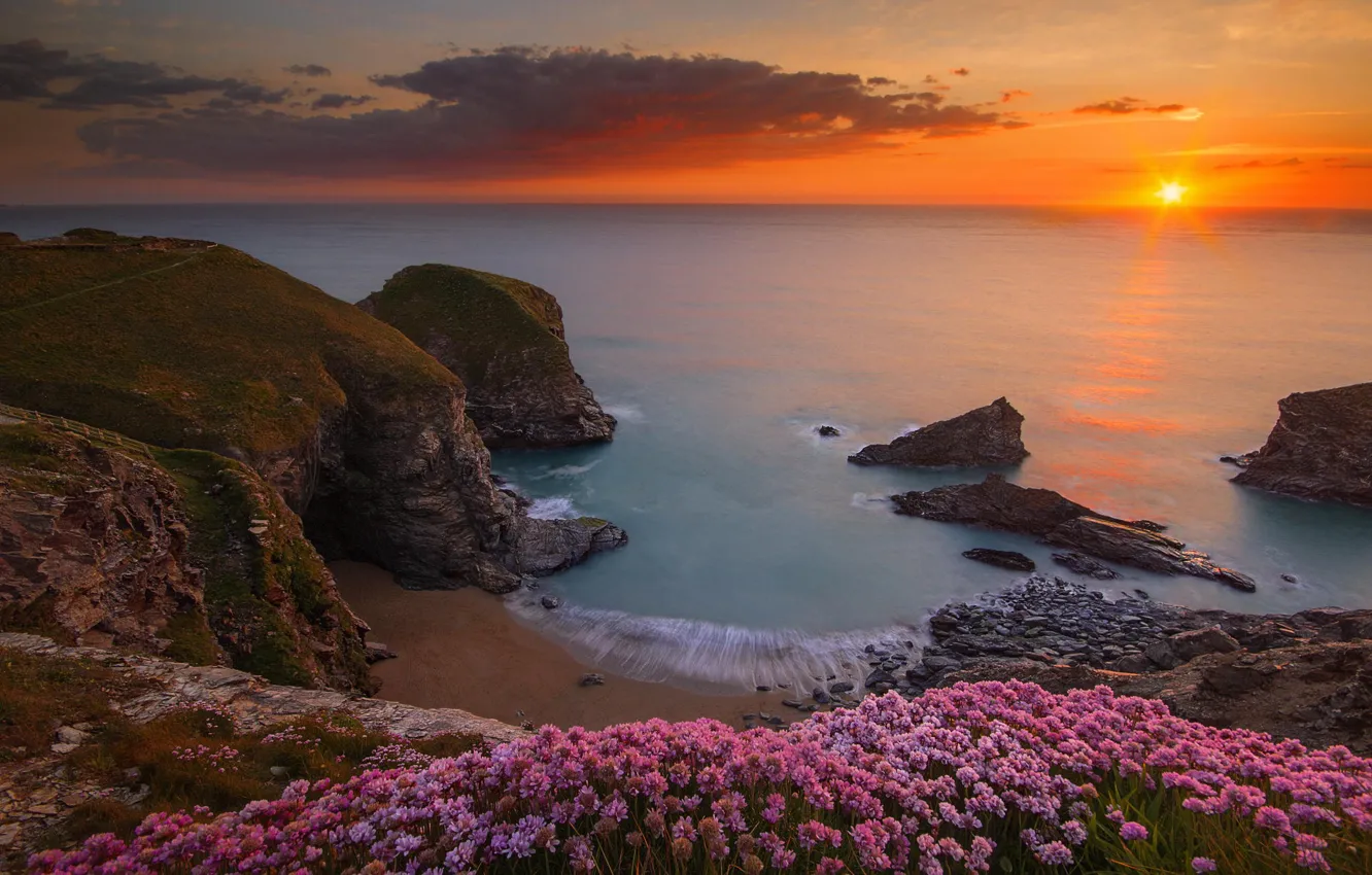 Wallpaper sea, beach, landscape, rocks, Beach, England, Ocean, Sea ...