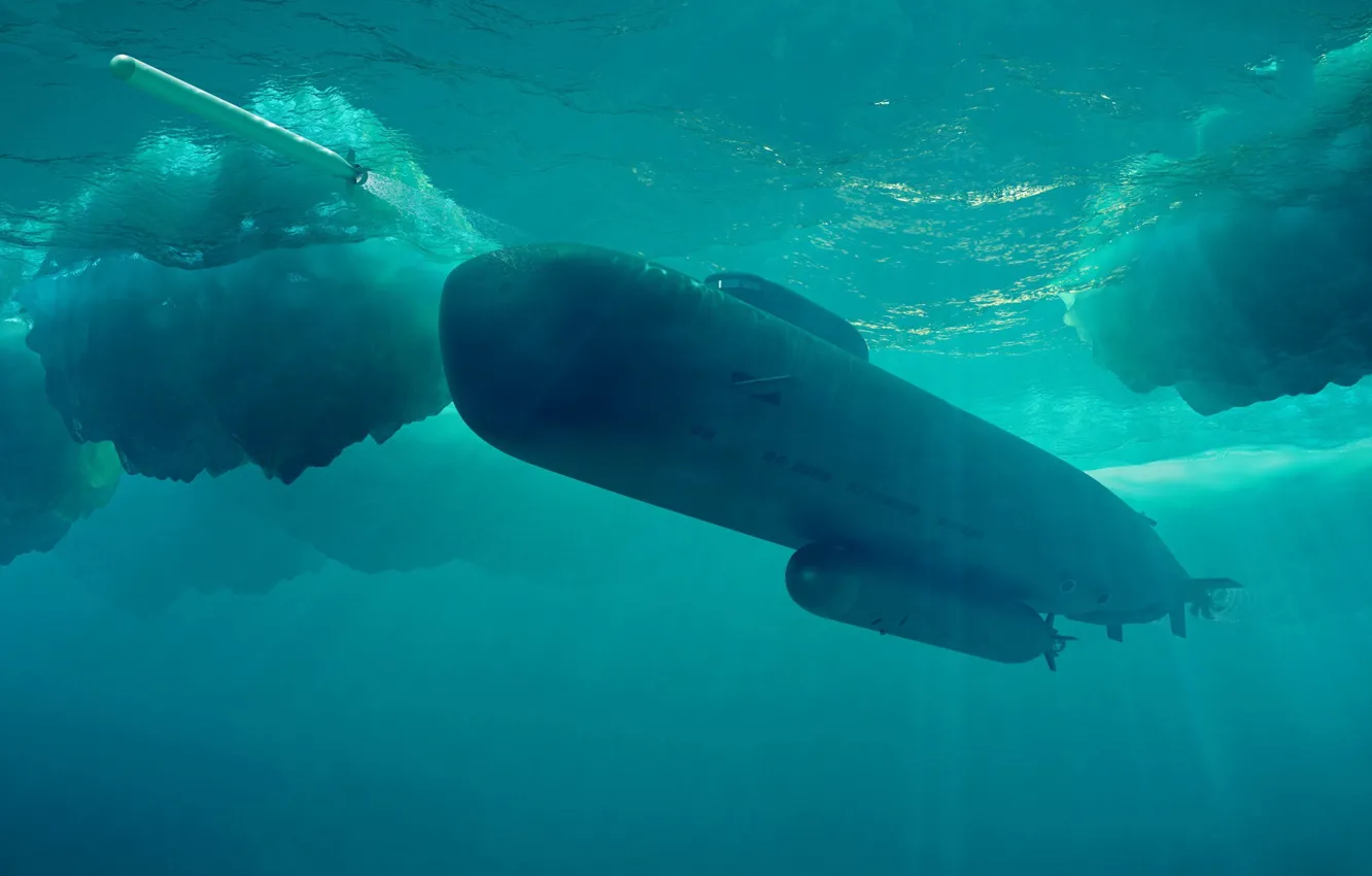 Wallpaper Russia, Nuclear submarine, Submarine project 09852 K-329 ...