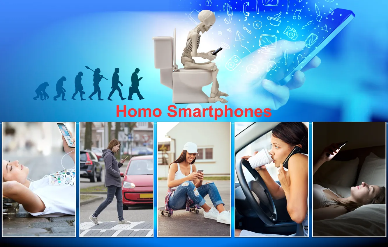 Wallpaper evolution, smartphone, homo smartphones for mobile and ...