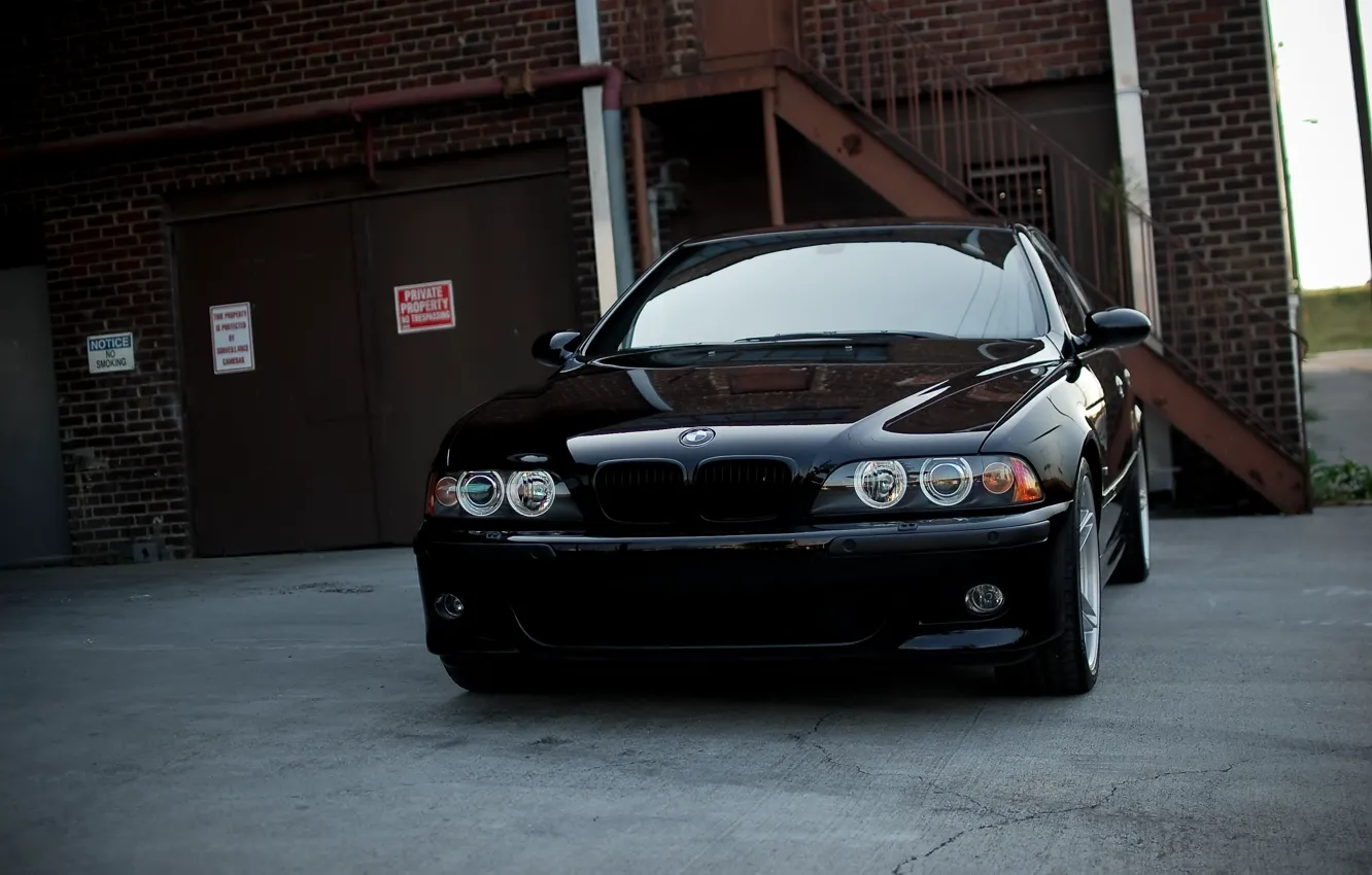 Wallpaper Black, E39, Building, M5 for mobile and desktop, section bmw ...