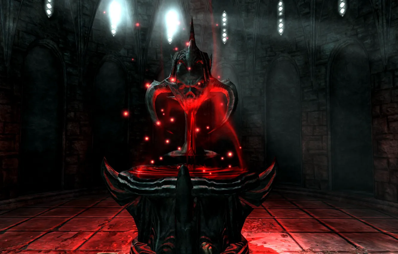 Wallpaper Skyrim, Castle Volkihar, Altar of Blood for mobile and ...