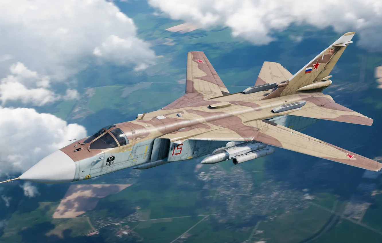 Wallpaper USSR, bomber, Su-24M, OKB P. O. Sukhoi for mobile and desktop ...