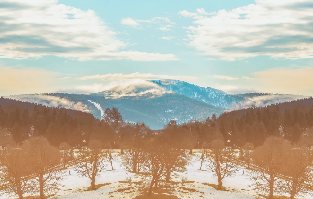 Wallpaper winter, nature, color for mobile and desktop, section пейзажи ...