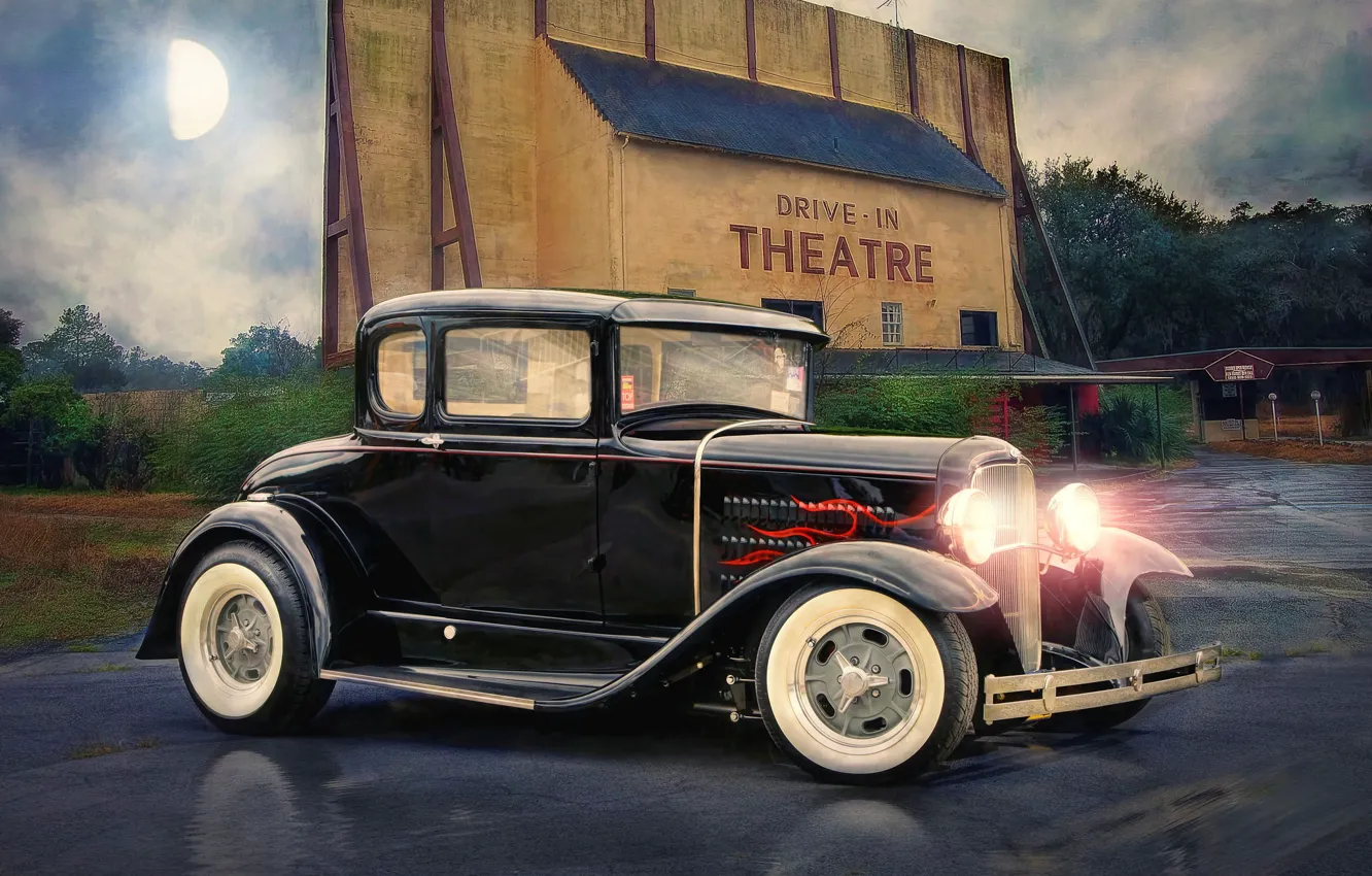 Wallpaper retro, Ford, the front, hot-rod for mobile and desktop ...