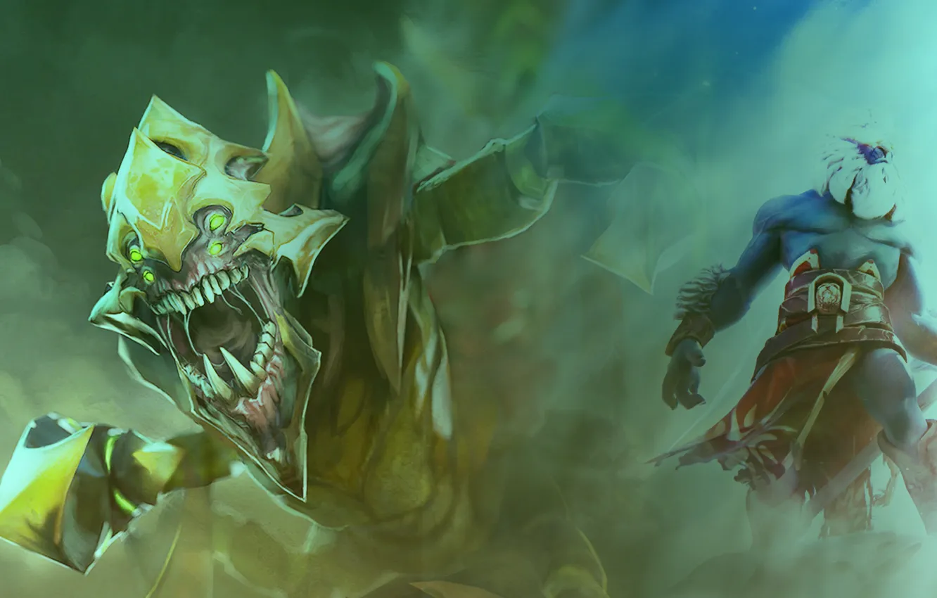 Wallpaper teeth, clones, Dota 2, DotA, Azwraith, Phantom Lancer, Sand ...