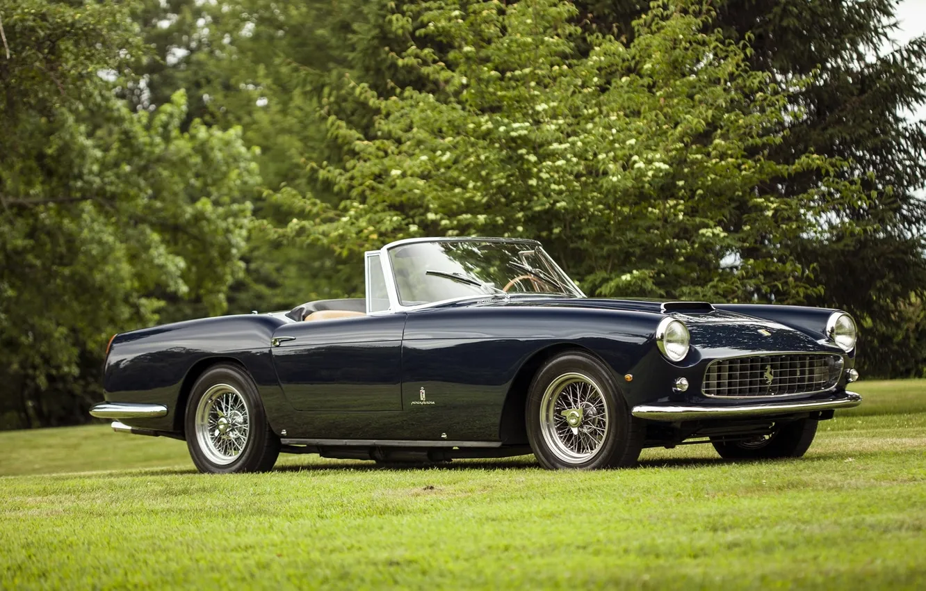 Wallpaper Ferrari, convertible, Ferrari, the front, Cabriolet, 1959 ...