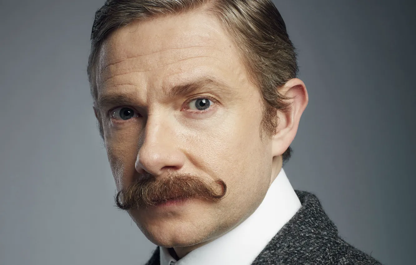 Wallpaper mustache, background, Sherlock Holmes, Martin Freeman ...