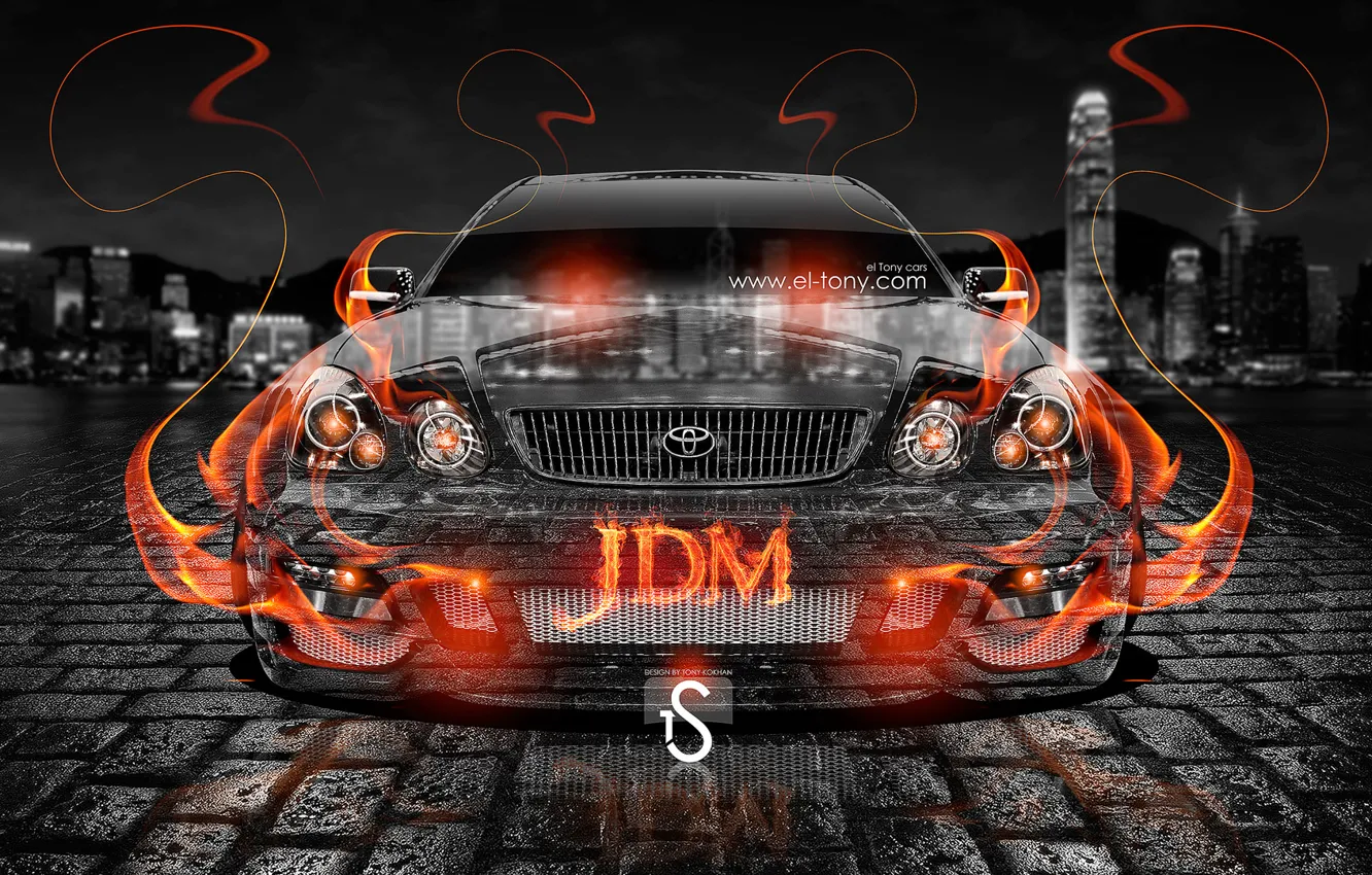Wallpaper Night, The city, Fire, City, Orange, Flame, Toyota, Fire for ...