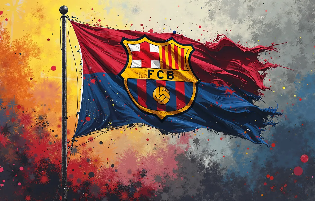 Wallpaper symbol, football, flag, soccer, Barcelona, FCB, FC Barcelona ...
