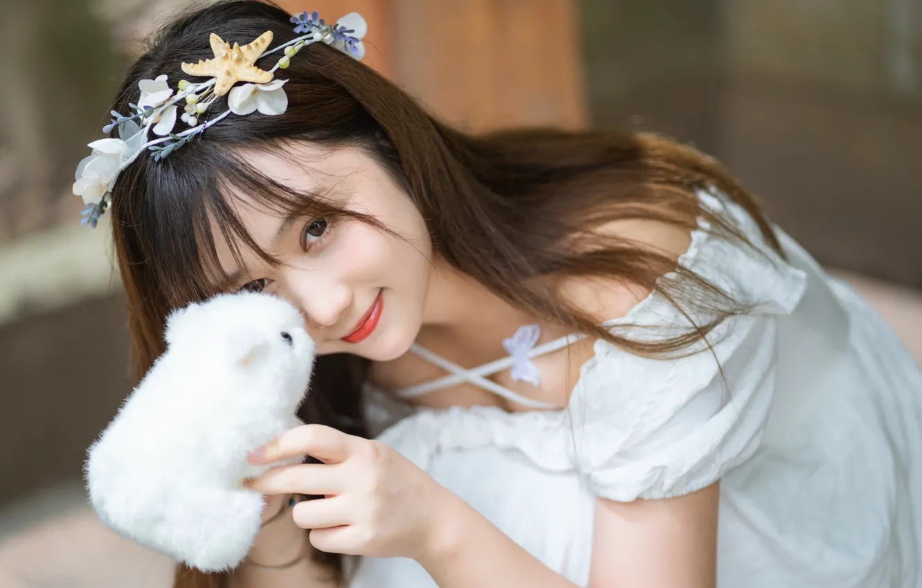 Wallpaper woman, beautiful, model, pretty, asian, doll, Tiara for ...