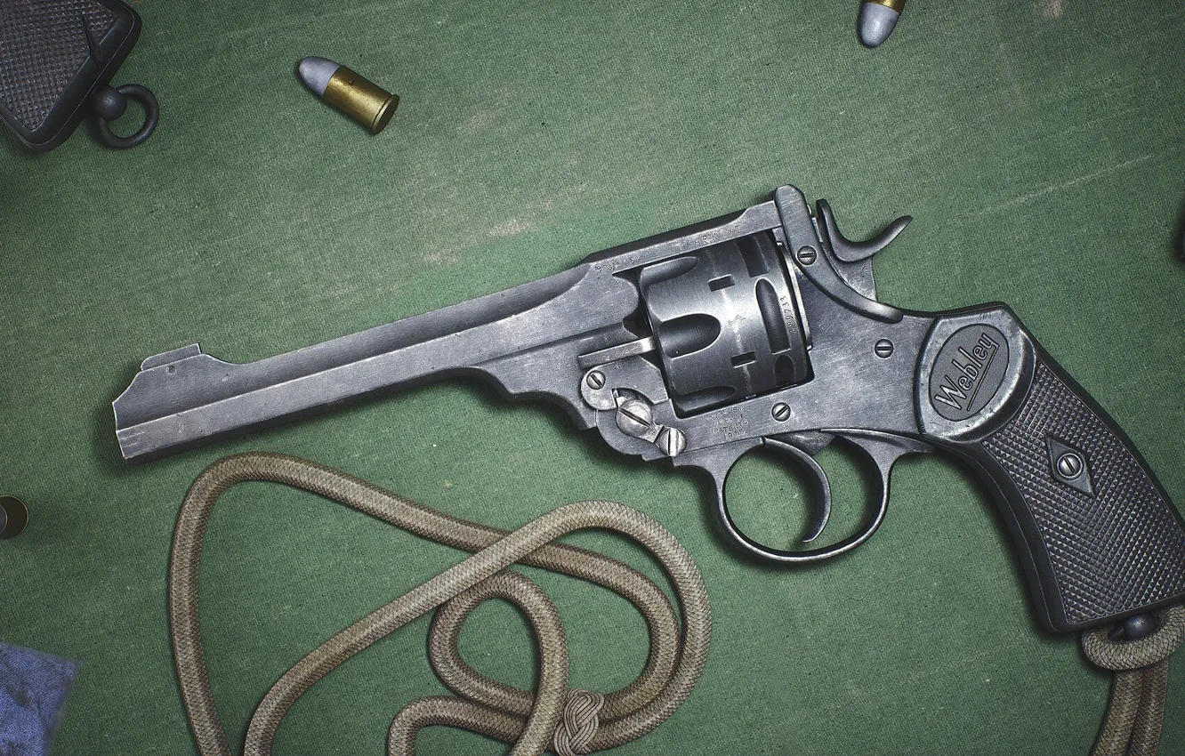 Wallpaper Britain, Revolver, Webley Mk. VI for mobile and desktop, section оружие, resolution ...