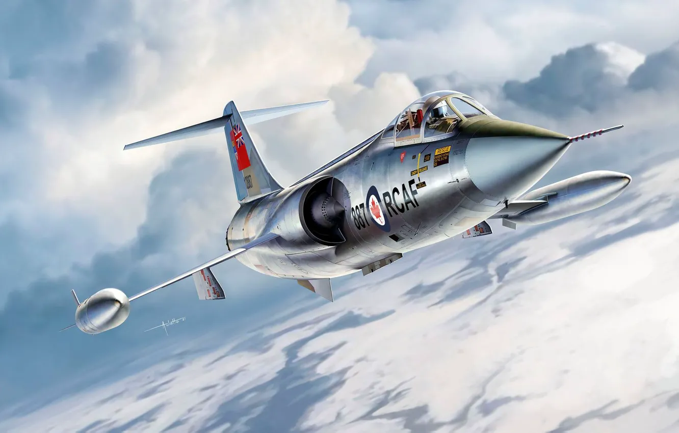 Wallpaper Canada, attack, Lockheed F-104 Starfighter, Auletta, RCAF ...