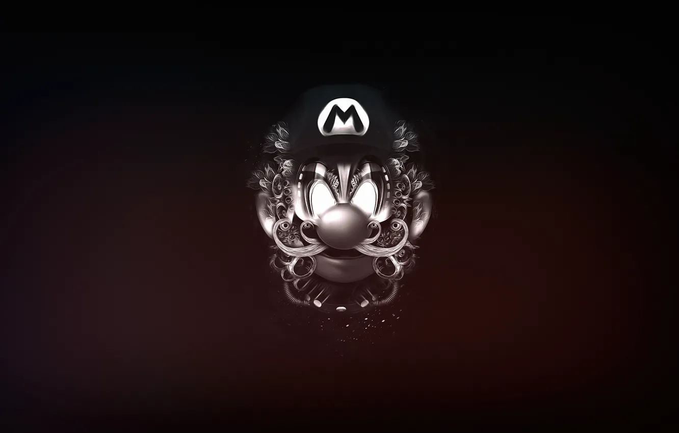 Wallpaper style, background, the game, minimalism, Mario, Mario, art ...