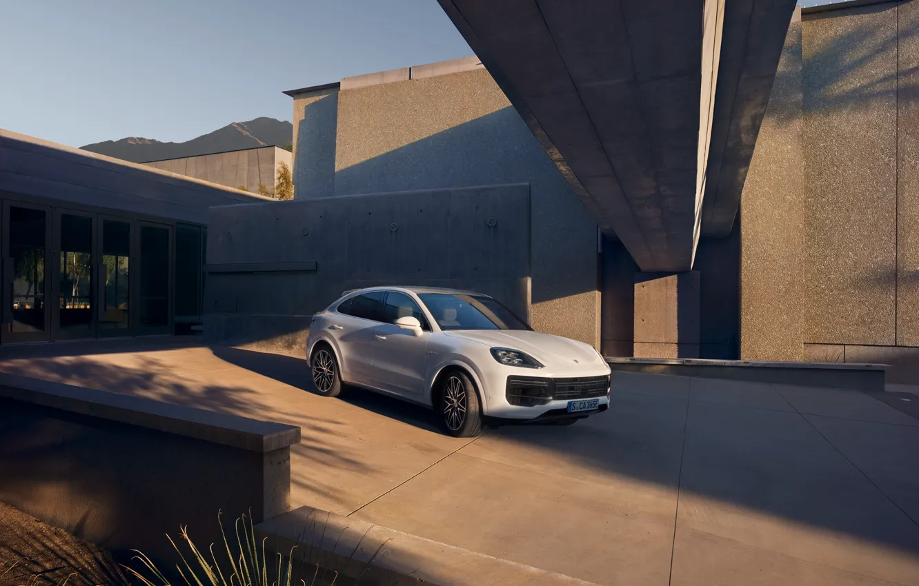 Wallpaper Porsche, Cayenne, front view, Porsche Cayenne Turbo E-Hybrid ...