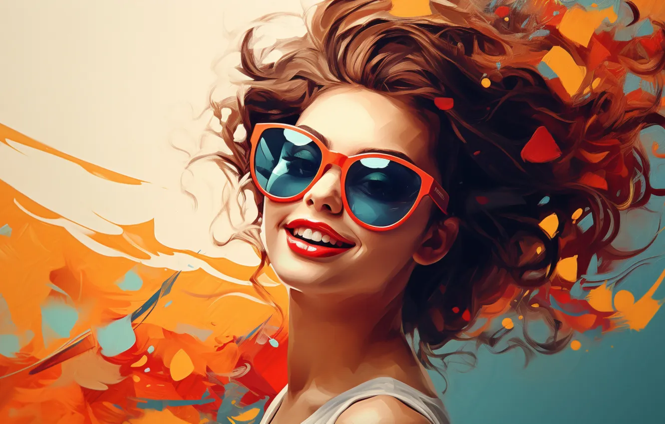 Wallpaper look, girl, joy, face, pose, smile, portrait, positive for ...