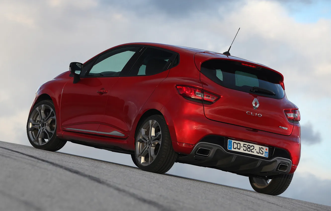 Wallpaper auto, red, Renault, Clio, back, R.S. 200 for mobile and ...