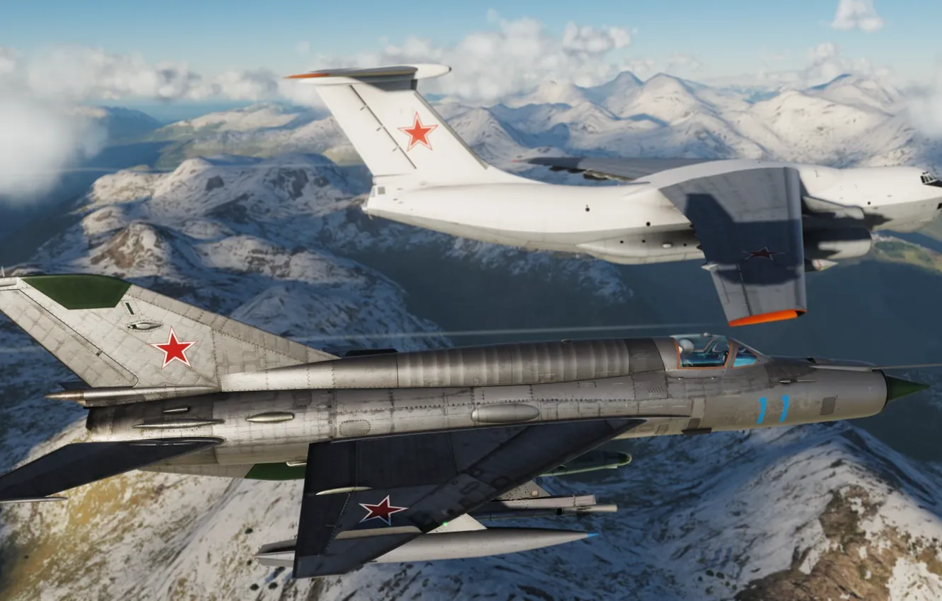 Wallpaper OKB MiG, MiG-21bis, Frontline fighter for mobile and desktop, section авиация ...