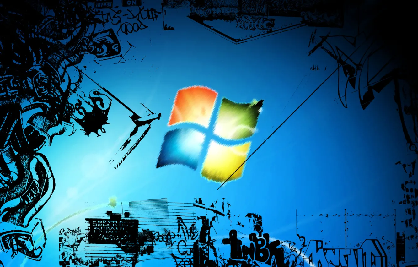Wallpaper creative, graffiti, logo, windows images for desktop, section ...