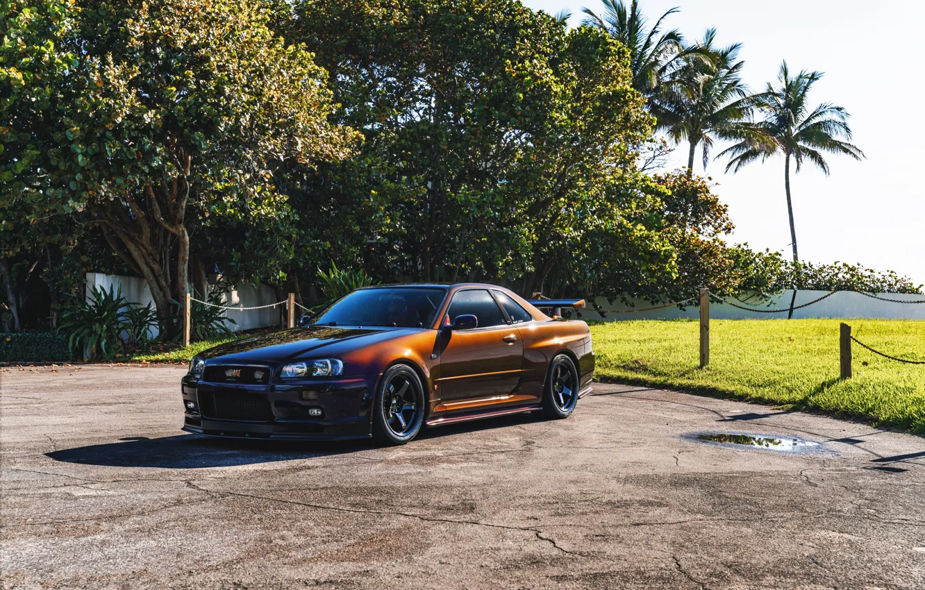 Wallpaper GT-R, Skyline, R34, Spoiler for mobile and desktop, section ...