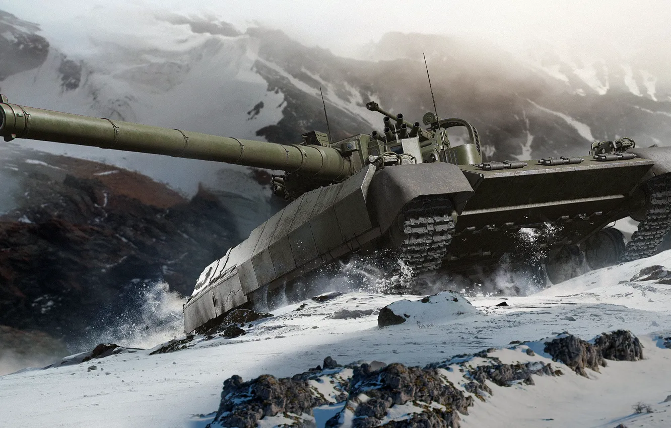 Wallpaper USSR, Experienced tank, Object 477A Hammer images for desktop ...