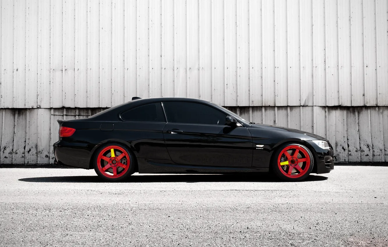 Wallpaper BMW, Red, Black, 335i, E92 for mobile and desktop, section ...