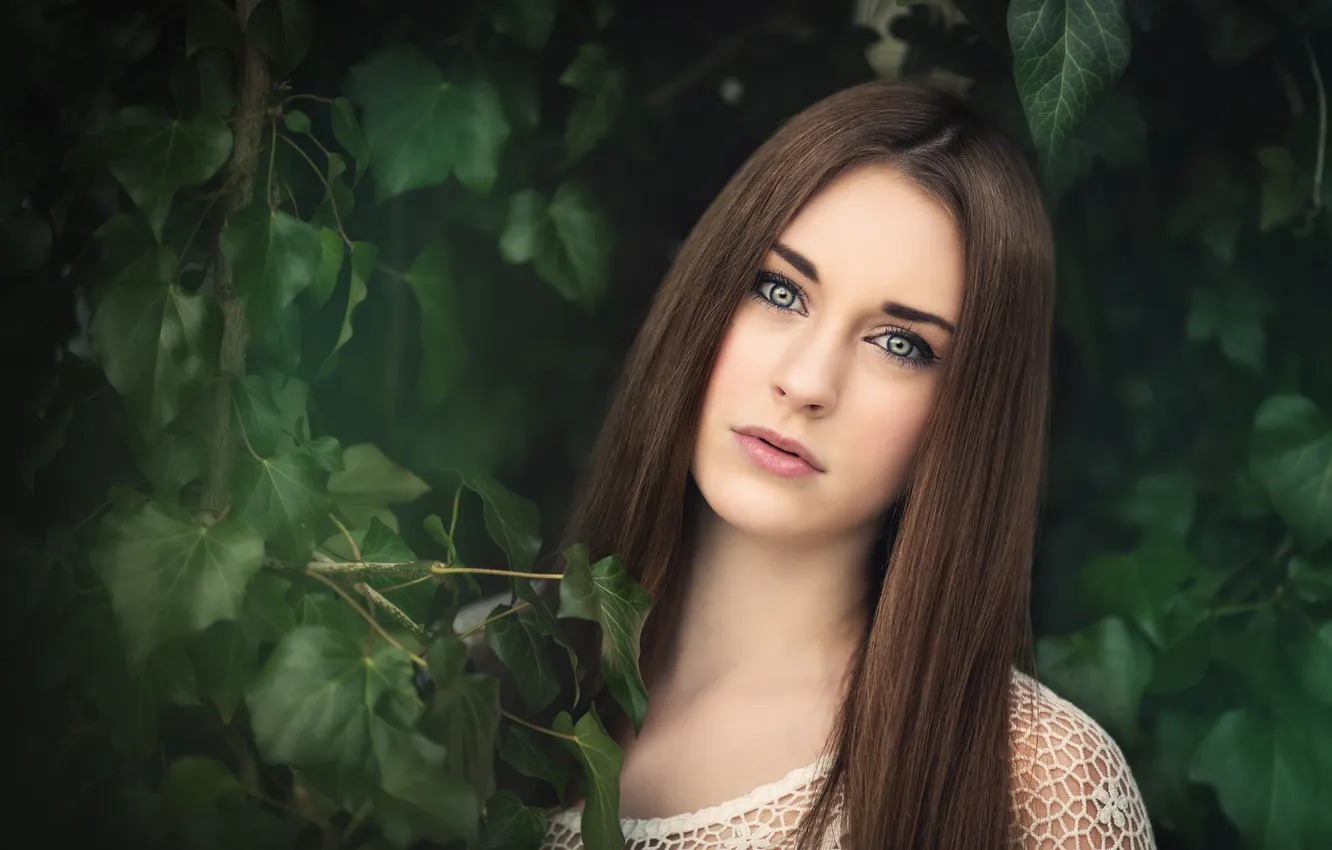 Wallpaper look, girl, face, pose, portrait, makeup for mobile and ...