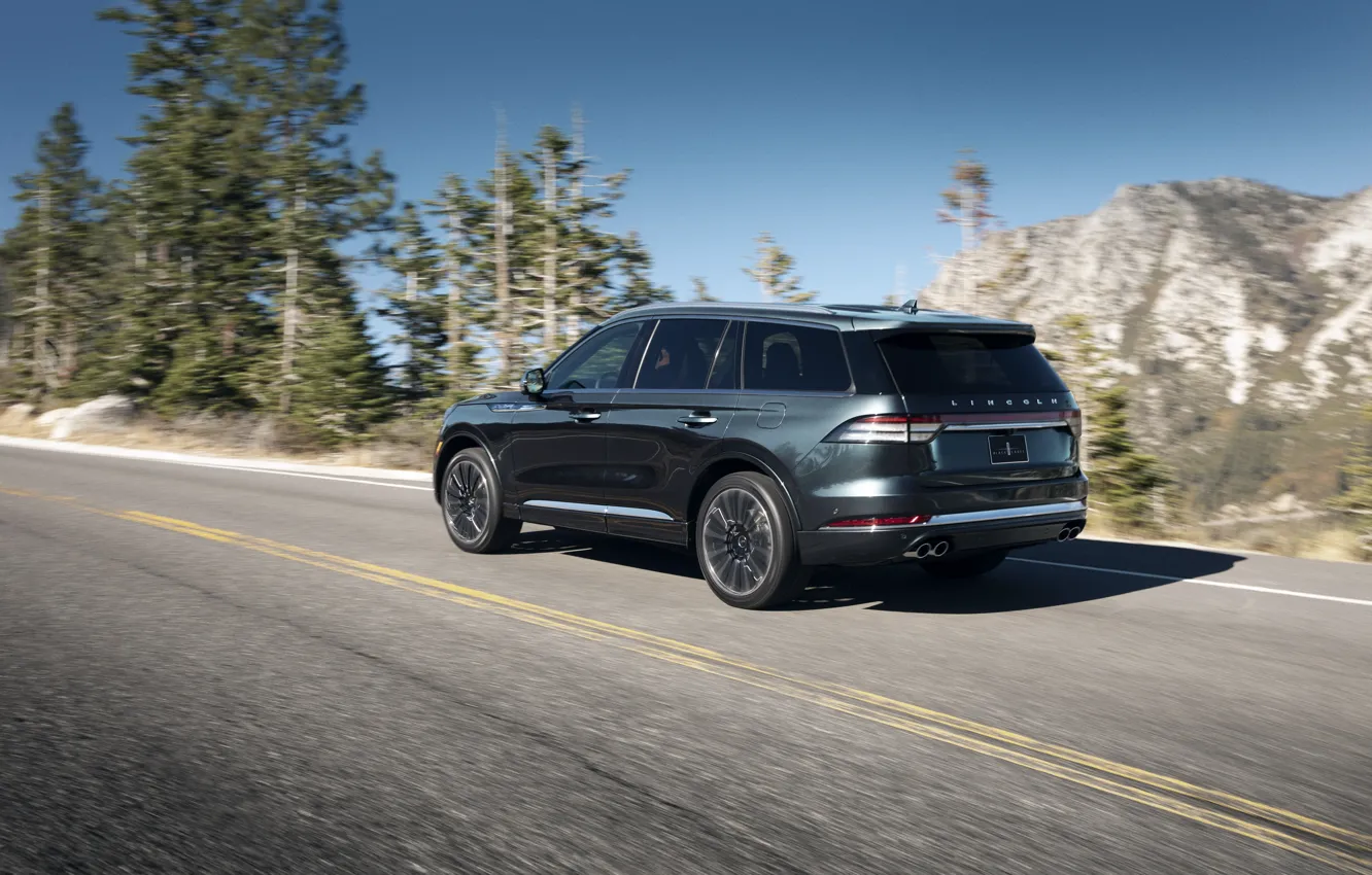 Wallpaper road, Lincoln, rear view, Aviator, 2020 for mobile and ...