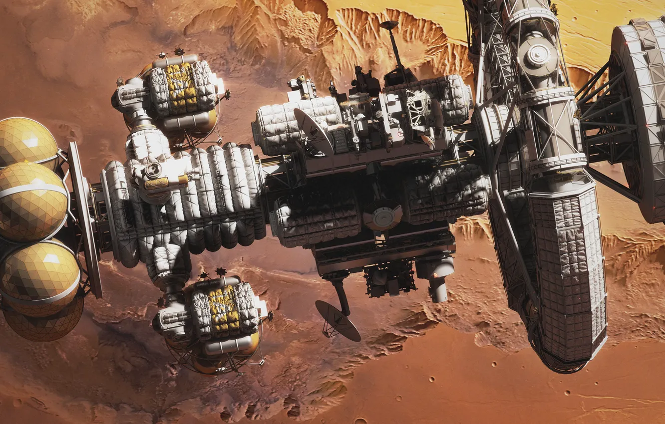 Wallpaper space, surface, planet, camera, Kronos at Mars II for mobile ...