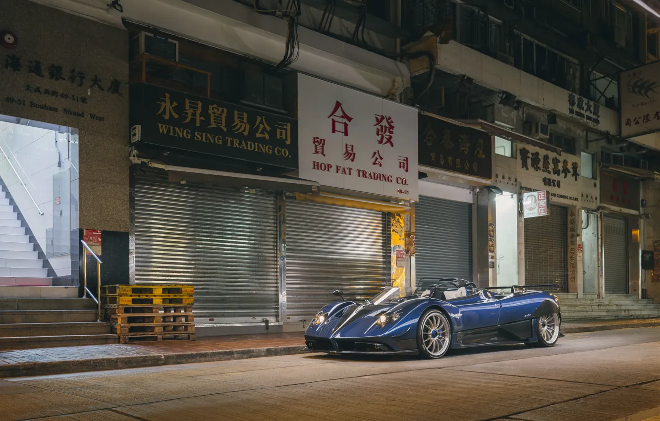 Wallpaper Pagani, Zonda, blue, exotic, Pagani Zonda HP Barchetta for ...