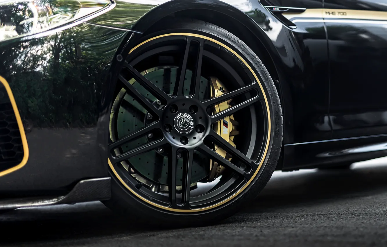 Wallpaper wheel, BMW, disk, sedan, 2018, Biturbo, BMW M5, Manhart, M5 ...