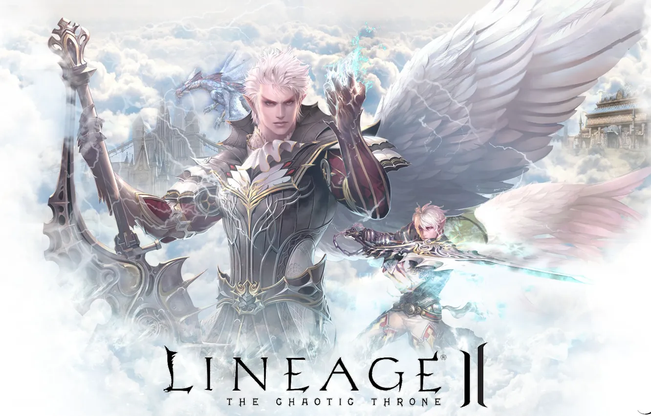 Wallpaper lineage 2, line, MMORPG, Kamael, Kamael for mobile and ...