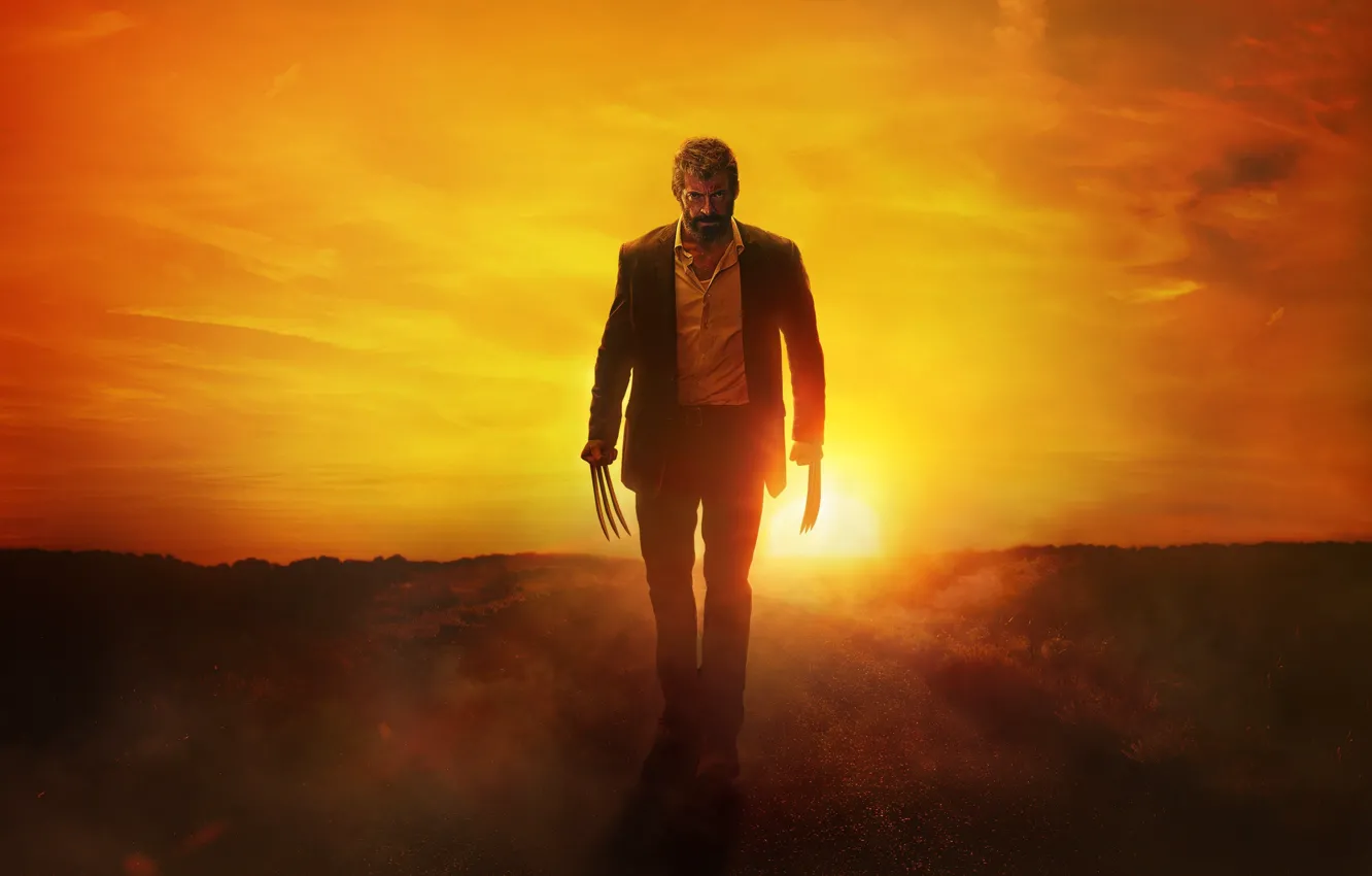 Wallpaper cinema, blood, Wolverine, Hugh Jackman, X-Men, Logan, sun, man for mobile and desktop ...