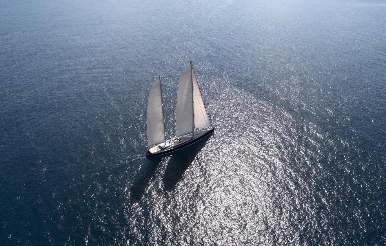 Wallpaper the way, movement, the ocean, beauty, sails, swimming, the ...