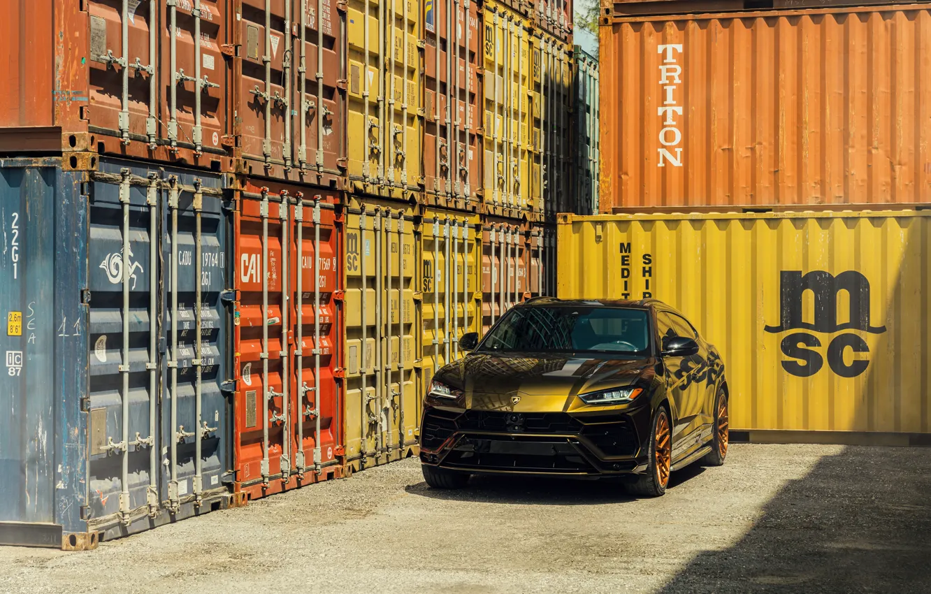 Wallpaper Port, Lamborghini, Lamborghini, Urus, VAG, Container, Bronze ...