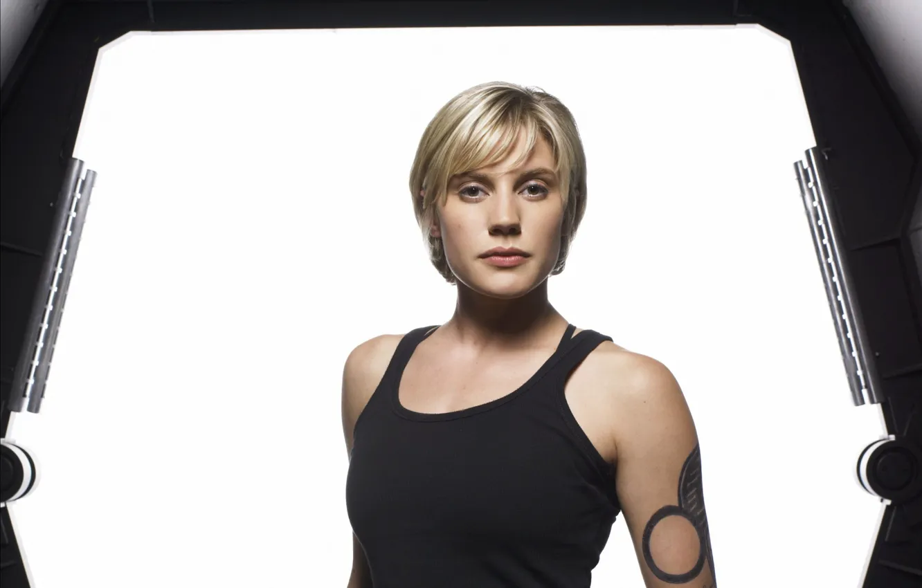Wallpaper look, figure, tattoo, the series, Battlestar Galactica, Katee ...