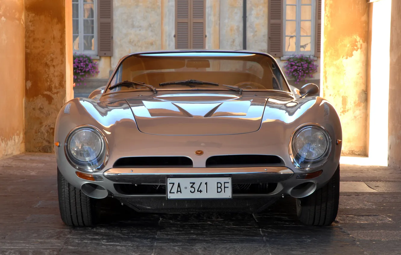 Wallpaper coupe, Bizzarrini, front view, 1966, masterpiece, 5300 GT ...
