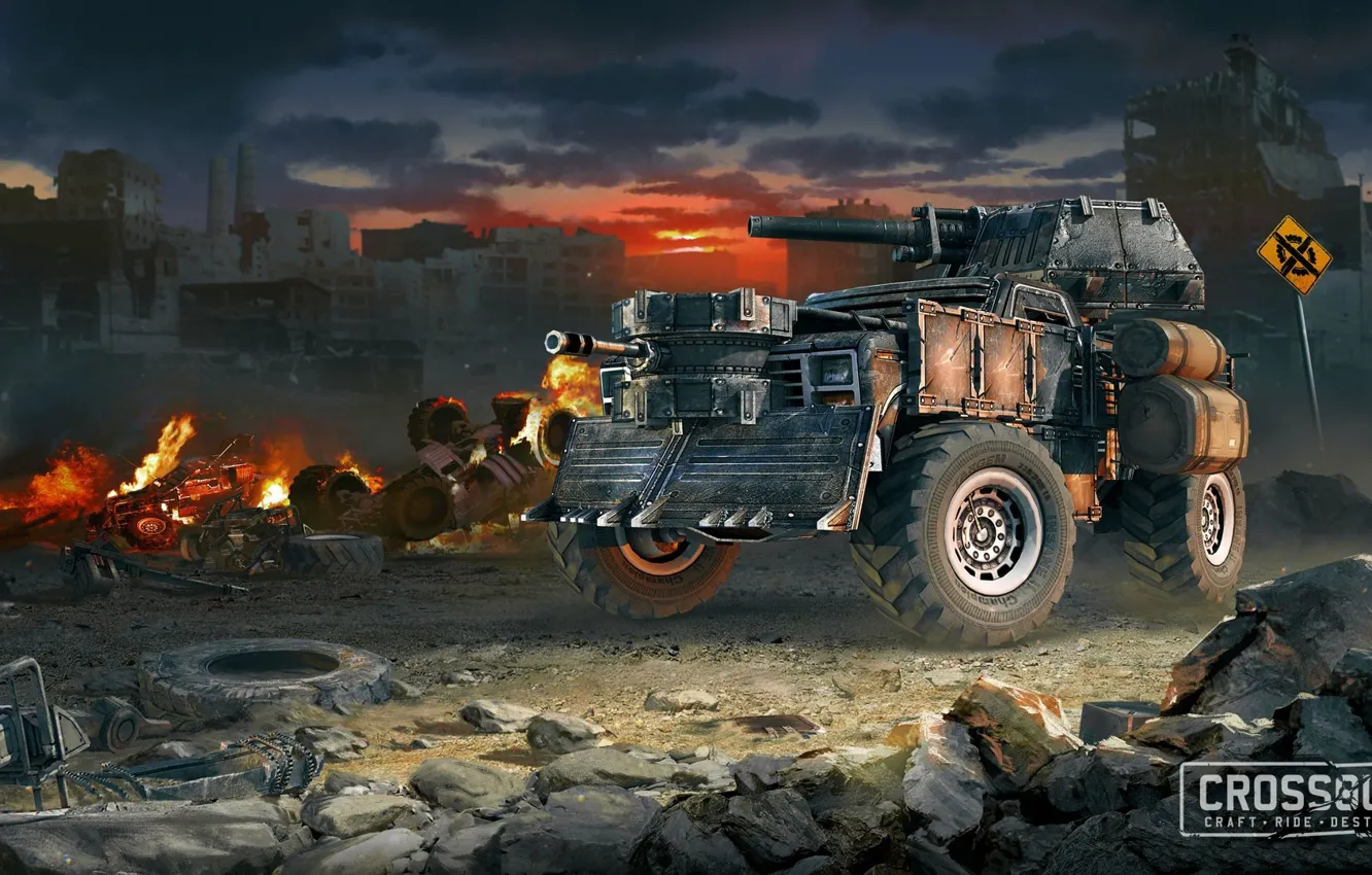 Wallpaper car, fire, flame, gun, game, cars, weapon, tank for mobile ...