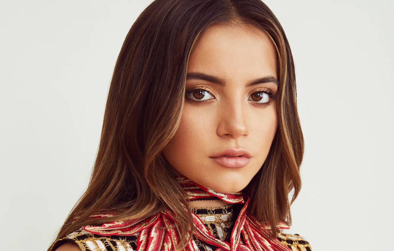 Wallpaper background, portrait, actress, brown hair, beauty, Isabela ...